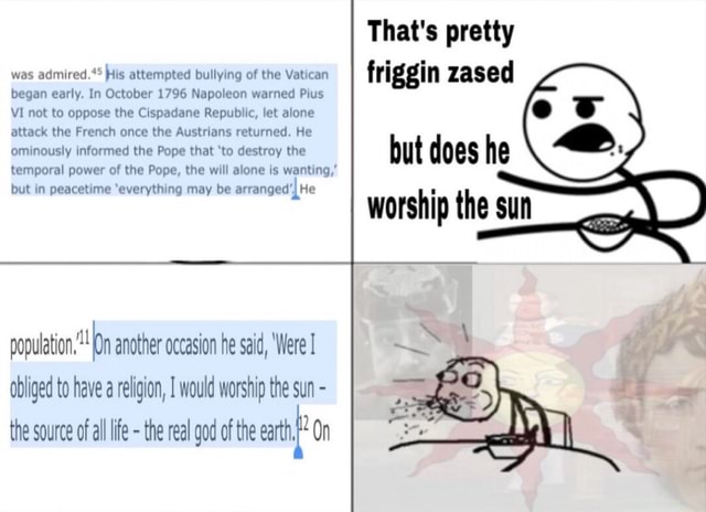 Was admired.** His attempted bullying of the Vatican began early. In ...