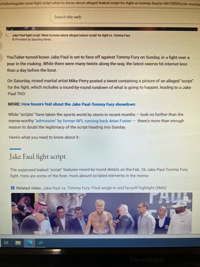 Script what to script-for-fight -fig h the web L_ Jake Paul fight ...