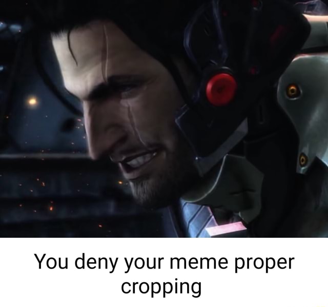 You deny your meme proper cropping - iFunny