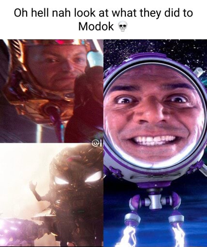 Oh hell nah look at what they did to Modok - iFunny