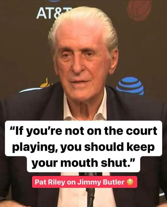 Pat Riley Didnt Like How Jimmy Was Trolling 😳 Via Local10sportsx