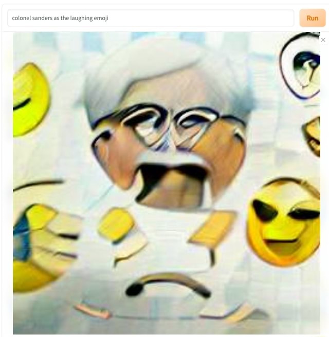 Colonel sanders as the laughing emoji - iFunny