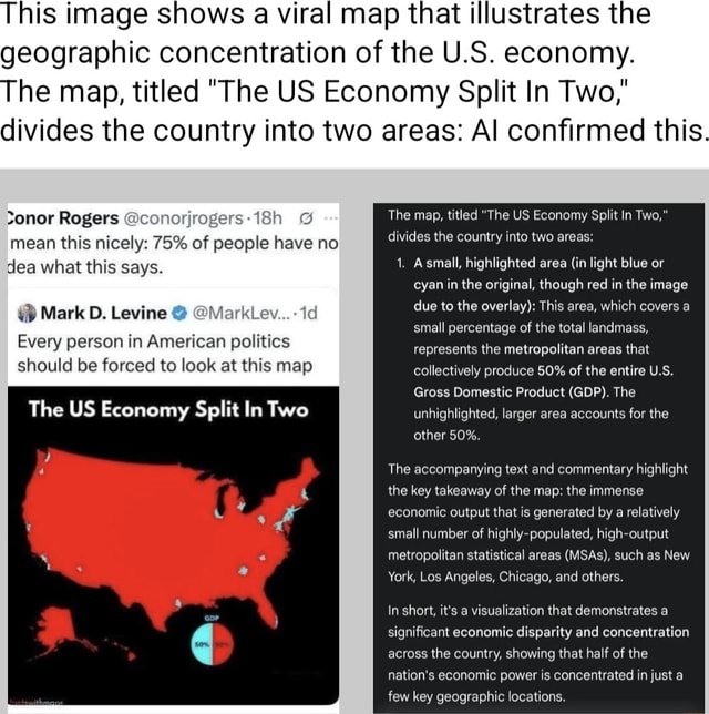 His image shows a viral map that illustrates the geographic ...