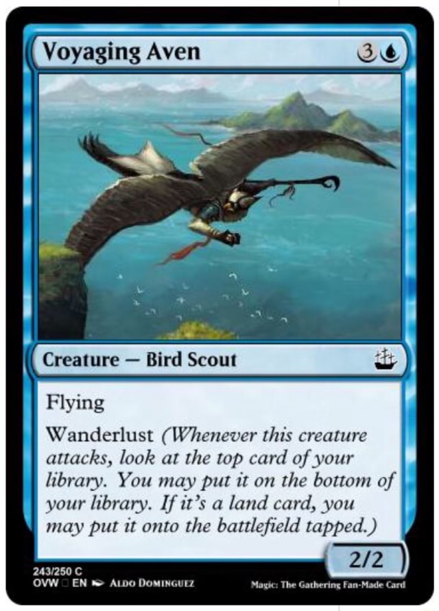 Voyaging AVER Creature - Bird Scout Flying Wanderlust (Whenever this ...
