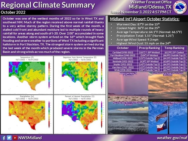Regional Climate Summary October 2022 'October was one of the wettest ...
