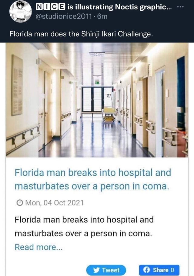 Is illustrating Noctis graphic... Florida man does the Shinji Ikari ...