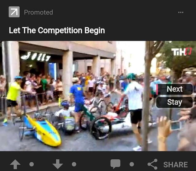 Promoted Let The Competition Begin et " UH ot f. ~ - iFunny