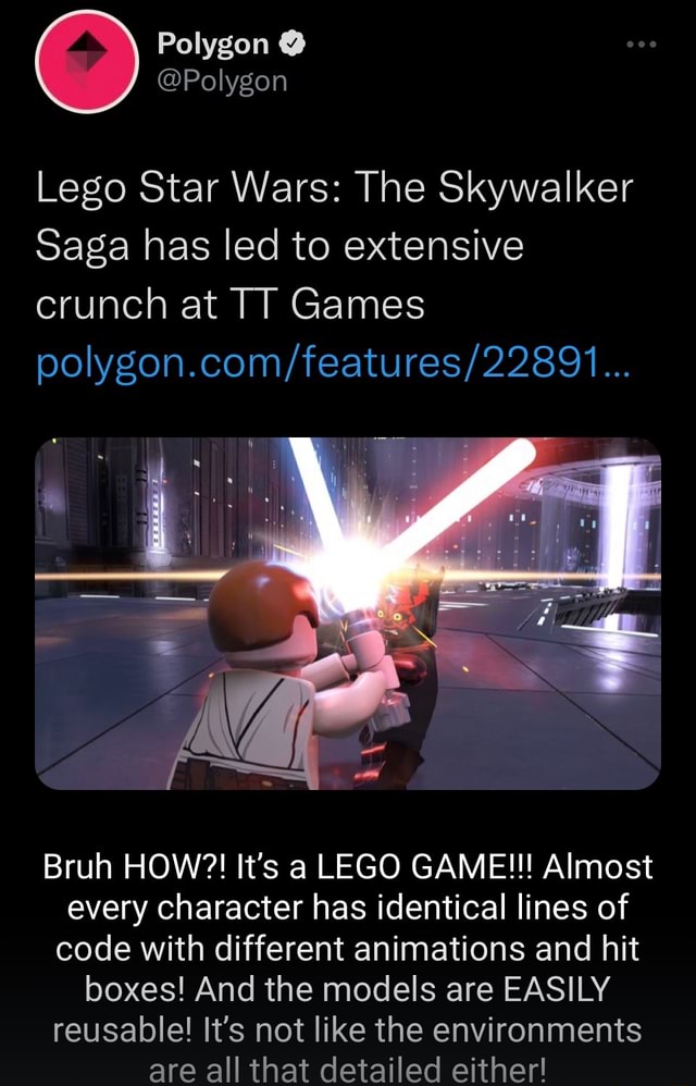 Polygon @Polygon Lego Star Wars: The Skywalker Saga has led to ...