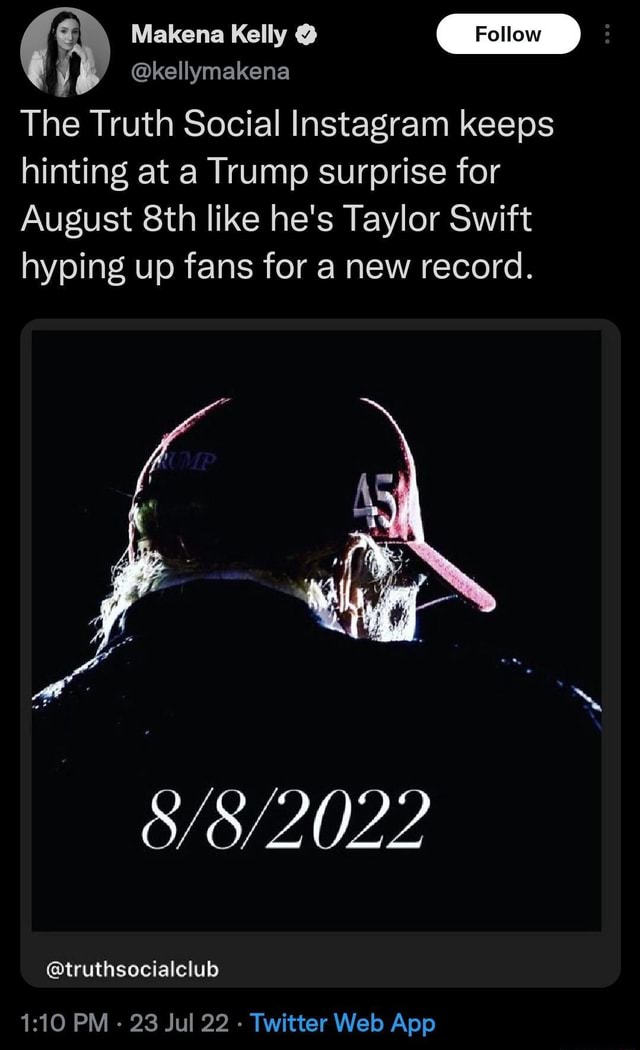 Makena Kelly Follow @kellymakena The Truth Social Instagram keeps ...