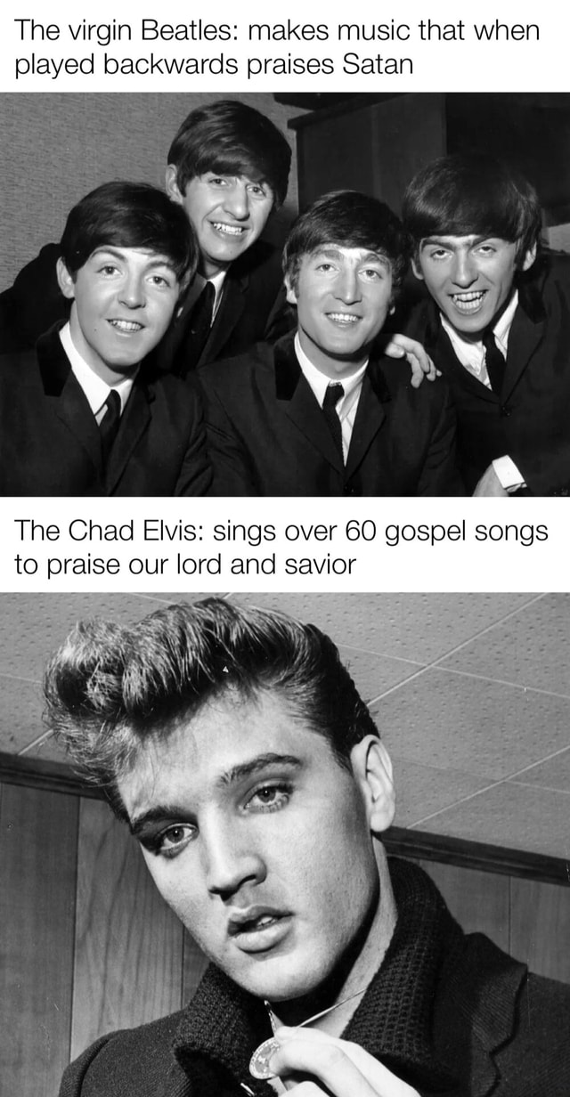 The virgin Beatles: makes music that when played backwards praises ...