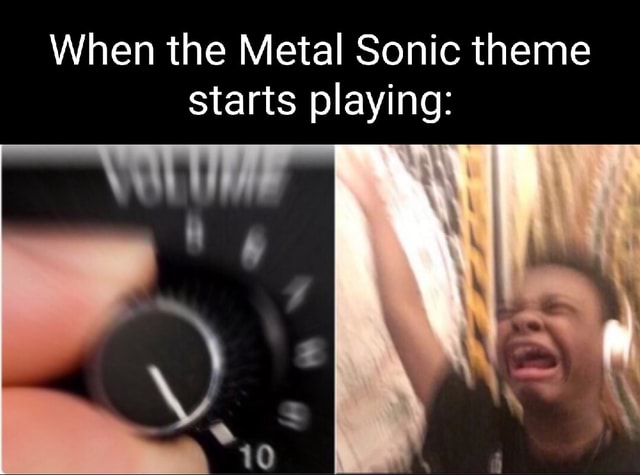 When the Metal Sonic theme starts playing: - iFunny