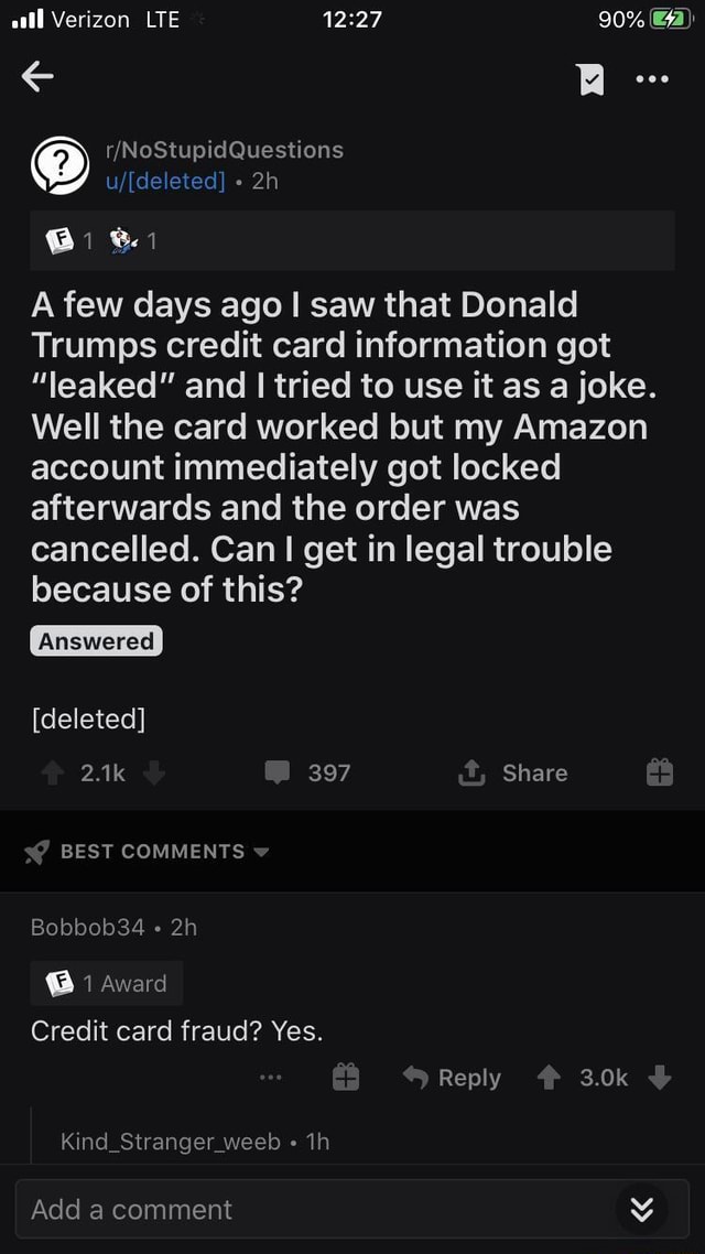 All Verizon LTE 90% RR eoe @i .11 A few days ago I saw that Donald ...