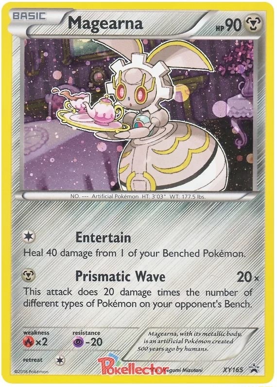 Entertain Heal 40 damage from I of your Benched Pokemon. Prismatic Wave ...