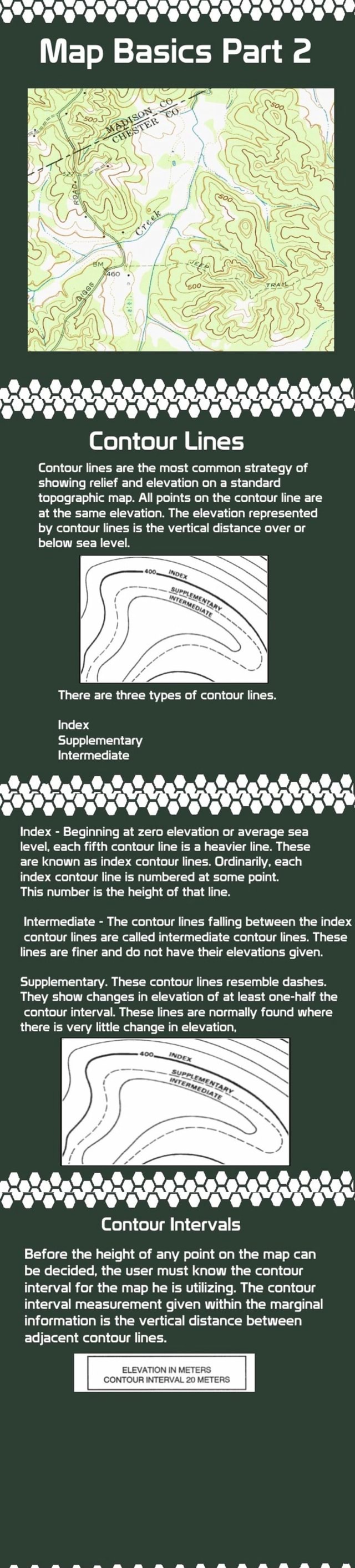 Map Basics Part Contour Lines Contour lines are the most common ...