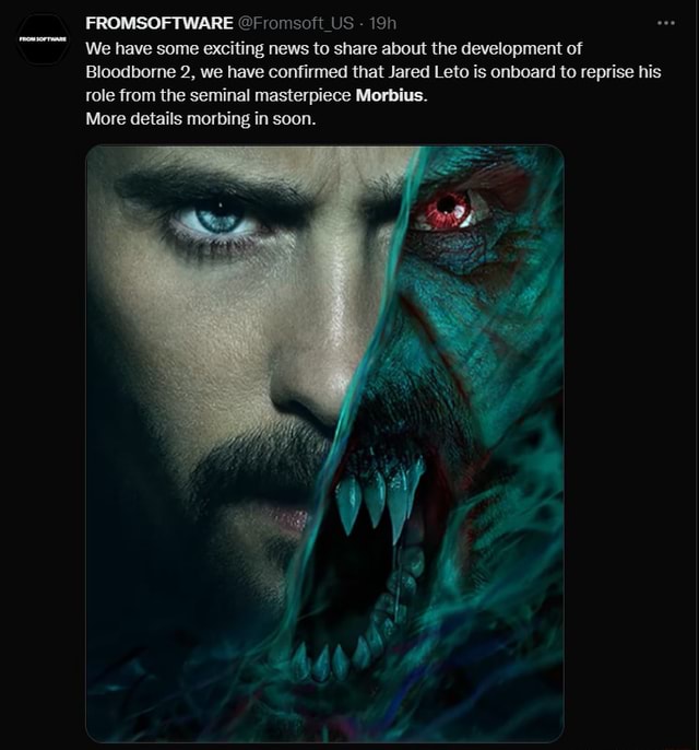 FROMSOFTWARE @Fromsoft_US - We have some exciting news to share about ...