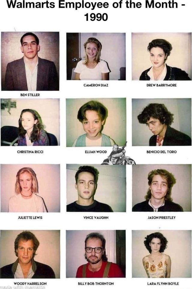 Walmarts Employee of the Month - 1990 CAMERON DIAZ DREW BARRYMORE BEN ...