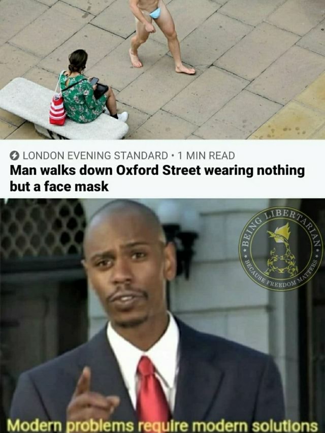 © LONDON EVENING STANDARD 1 MIN READ Man walks down Oxford Street ...