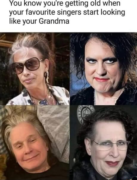 You know youre getting old when your favourite singers start looking ...