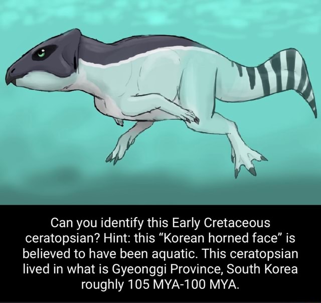 Can you identify this Early Cretaceous ceratopsian? Hint: this "Korean ...