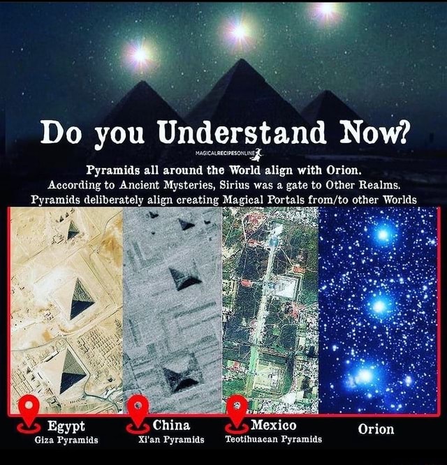Do you Understand Now? Pyramids all around the World align with Orion ...