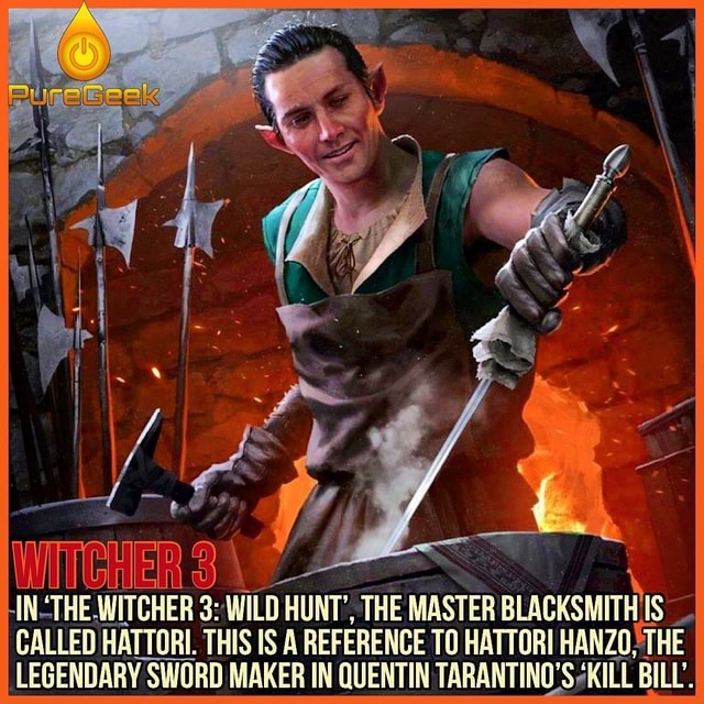 INTHE WITCHER 3: WILD HUNT', THE MASTER BLACKSMITH CALLED HATTORI. THIS ...