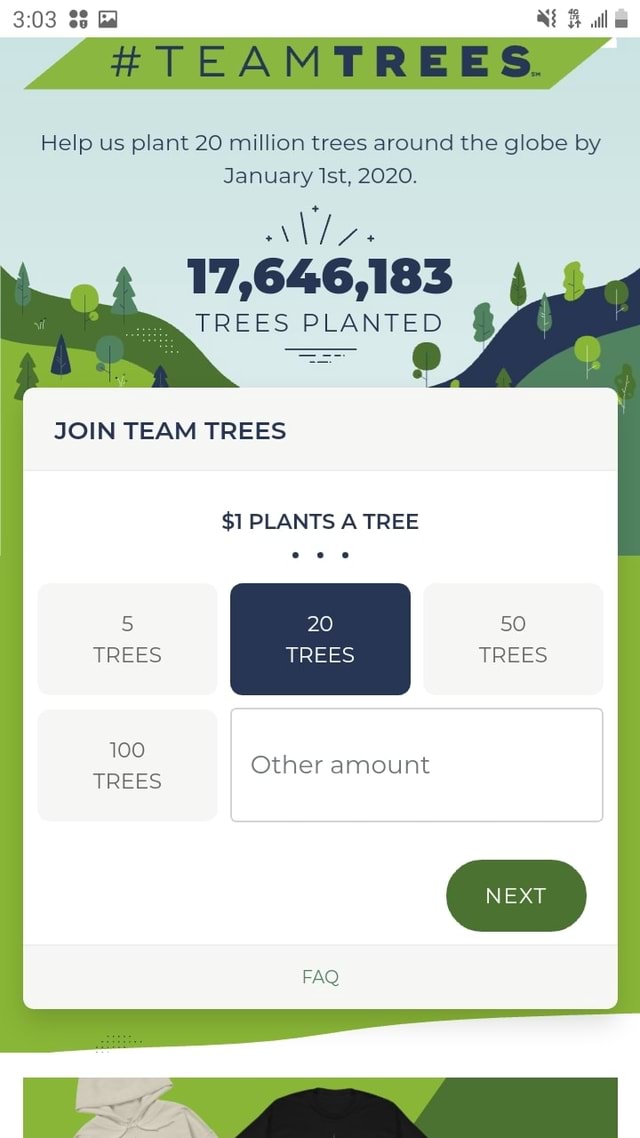Help us plant 20 million trees around the globe by January Ist, 2020 ...