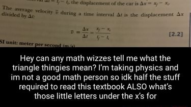 The velocity during tim unit: meter per sec Hey can any math wizzes ...