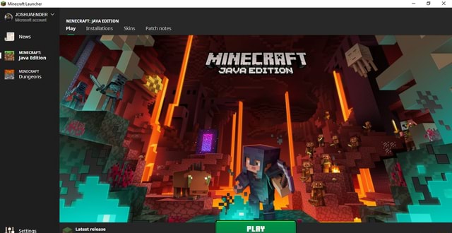@ Minecraft Launcher JOSHUAENDER Microsoft account MINECRAFT: JAVA ...