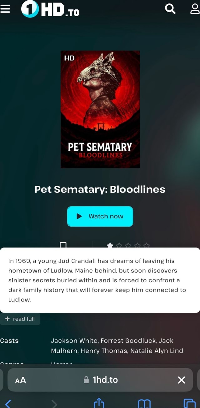 Bo HD PET SEMATARY BLOODLINES Pet Sematary: Bloodlines Watch now In ...