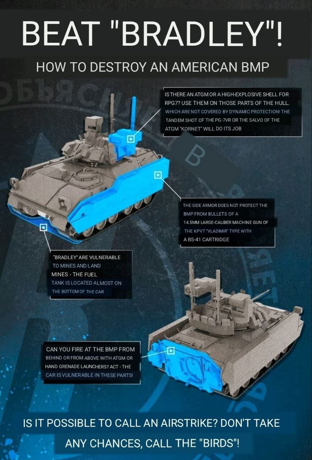 BEAT "BRADLEY"! HOW TO DESTROY AN AMERICAN BMP THERE AN ATGM OR AHIGH ...