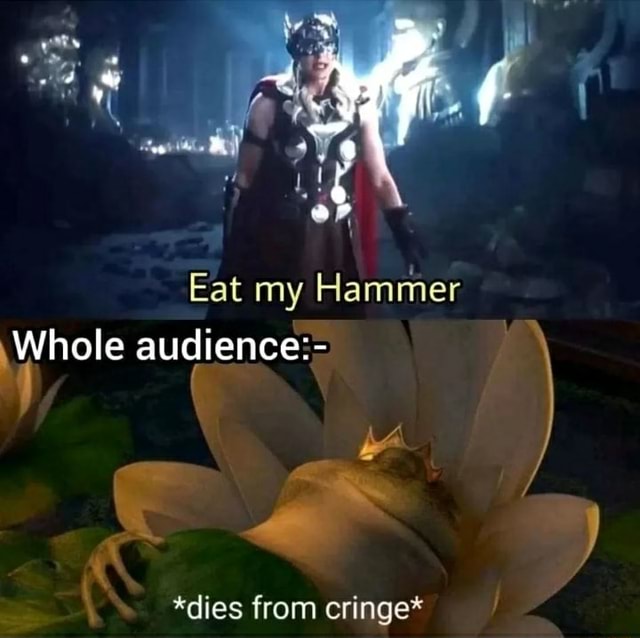 LA Eat my Hammer Whole audience:- ole *dies from cringe* - iFunny