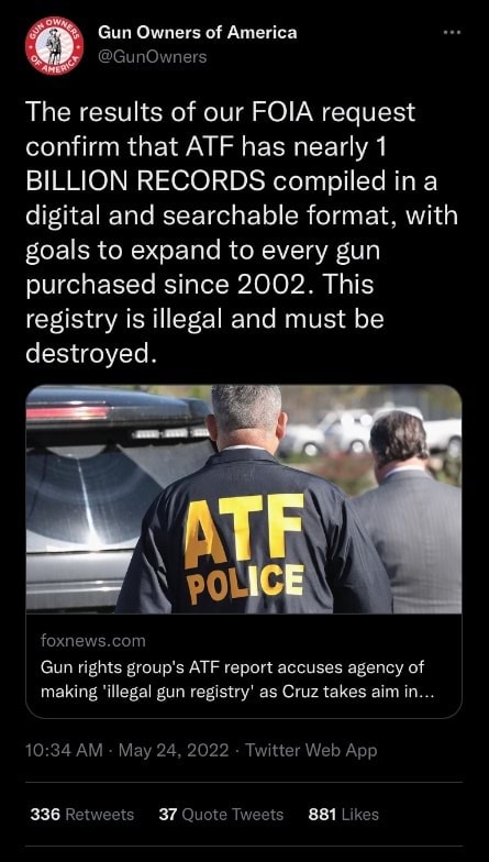 Gun Overs of The results of our FOIA request confirm that ATF has ...