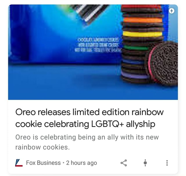 Oreo releases limited edition rainbow cookie celebrating LGBTQ+ ...