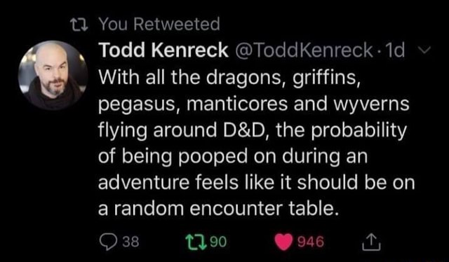 Todd Kenreck @ToddKenreck 1d With all the dragons, griffins, pegasus ...