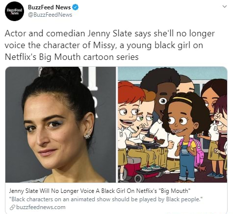 Actor and comedian Jenny Slate says she'll no longer voice the ...