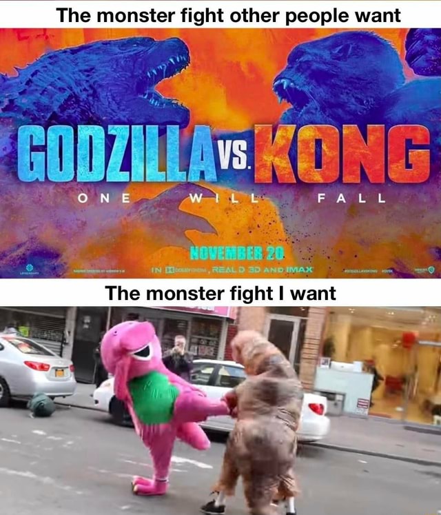 The monster fight other people want ON E- FA LU The - iFunny