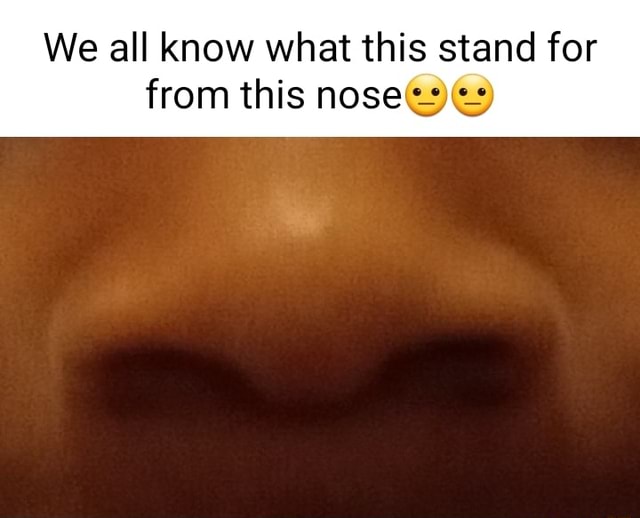 We all know what this stand for from this nose cs - iFunny