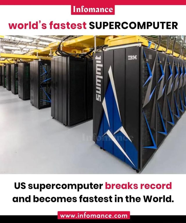 Infomance world's fastest SUPERCOMPUTER US supercomputer breaks record ...