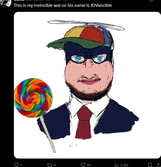 This is my invincible war oc his name is JDVancible - iFunny