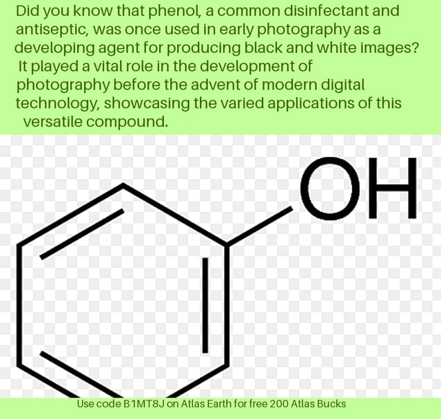 Did you know that phenol, a common disinfectant and antiseptic, was ...