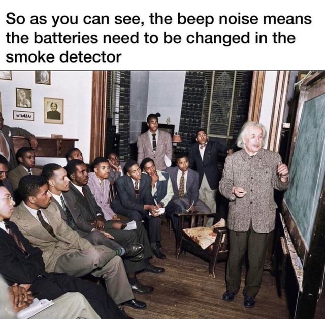 So as you can see, the beep noise means the batteries need to be ...