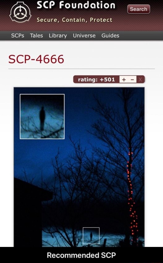 © SCP Foundation mmm Secure, Contain, Protect SCP-4666 Recommended SCP ...