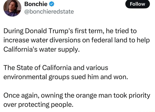Bonchie @ Follow During Donald Trump's first term, he tried to increase ...