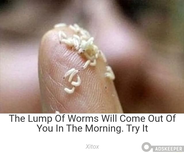 The Lump Of Worms Will Come Out Of You In The Morning. Try It ADSKEEPER ...