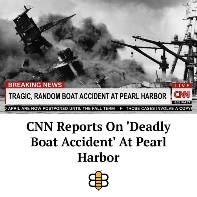 BREAKING BREAKING NEWS =I TRAGIC, RANDOM BOAT ACCIOENT AT PEARL WARBOR ...