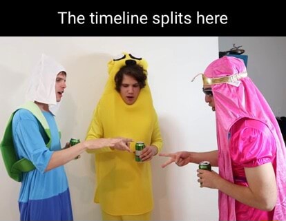 The timeline splits here - iFunny