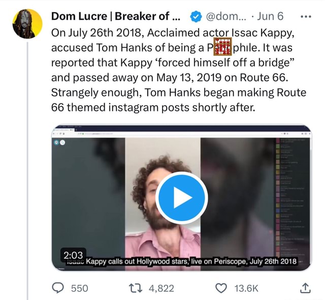 Dom Lucre I Breaker of @dom... -Jun6 On July 26th 2018, Acclaimed actor ...