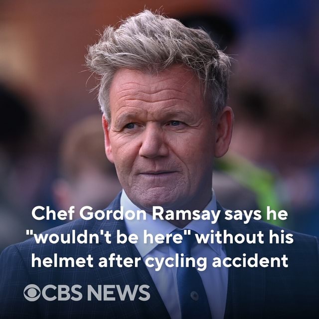 Celebrity chef Gordon Ramsay revealed an enormous bruise across his ...
