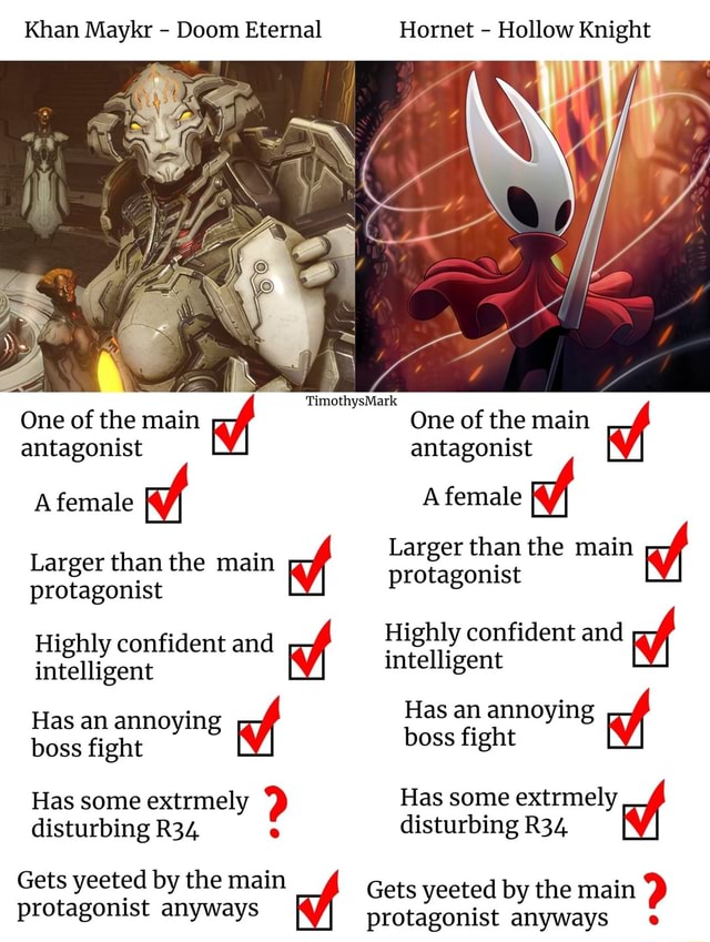 Khan Maykr Doom Eternal antagonist female Larger than the main ...