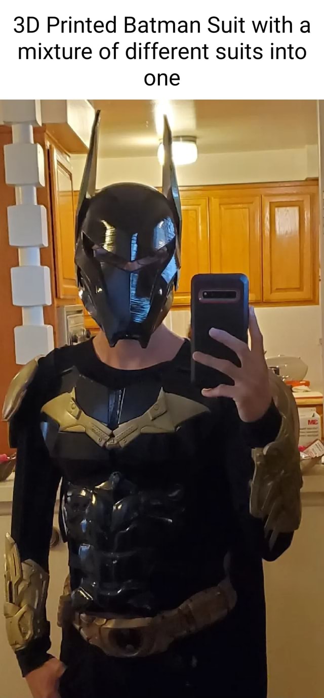 Printed Batman Suit with a mixture of different suits into il I / - iFunny